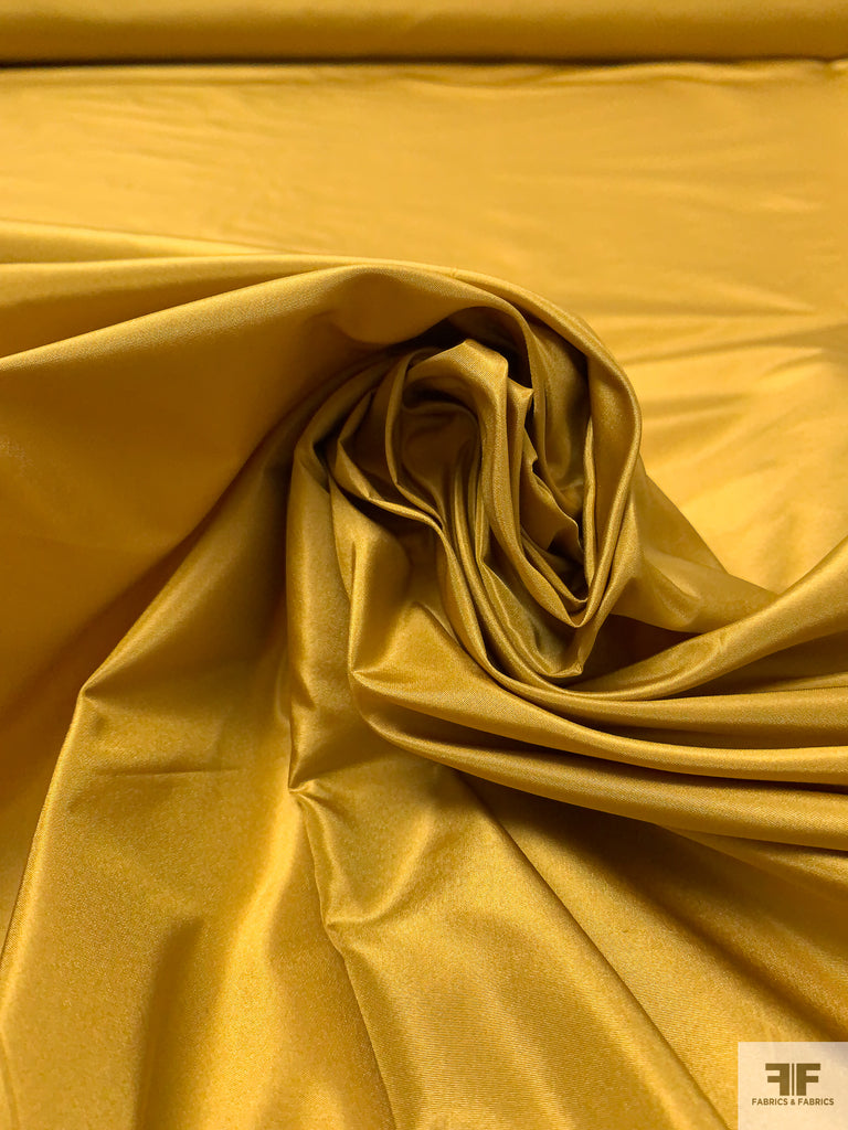 Solid Silk Taffeta - Mustard Gold | FABRICS & FABRICS – Fabrics & Fabrics