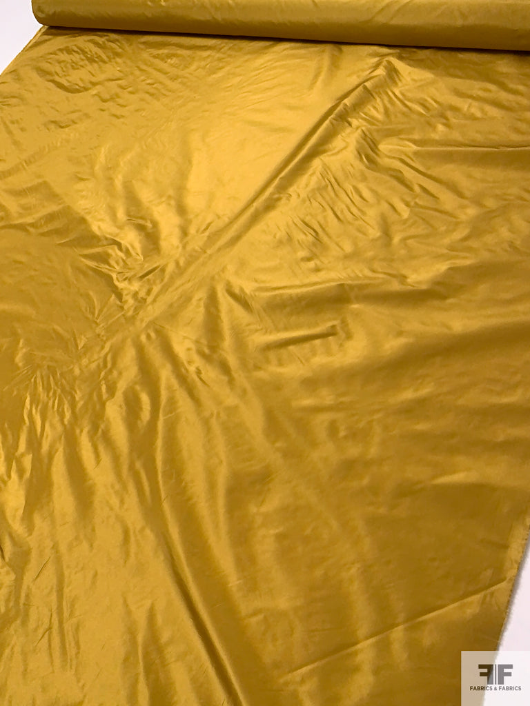 Solid Silk Taffeta - Mustard Gold | FABRICS & FABRICS – Fabrics & Fabrics