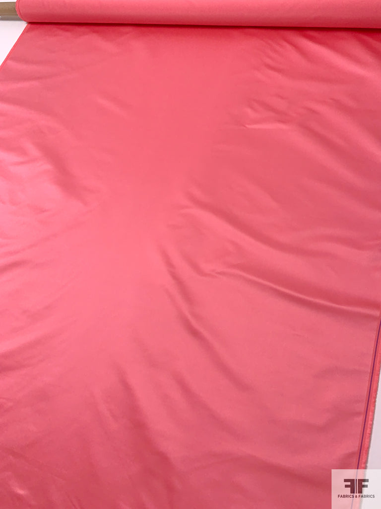 Made in Japan Solid Silk-Rayon Duchess Satin - Sunkist Coral | FABRICS ...