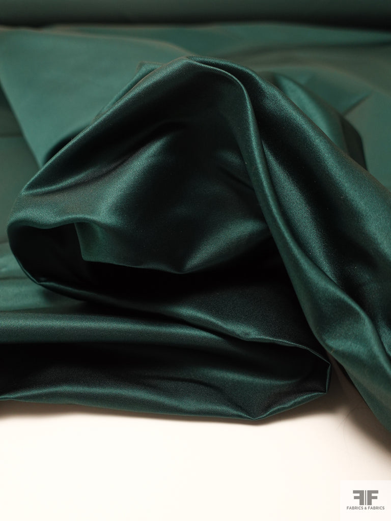 Made in Japan Solid Silk-Rayon Duchess Satin - Royal Green | FABRICS ...
