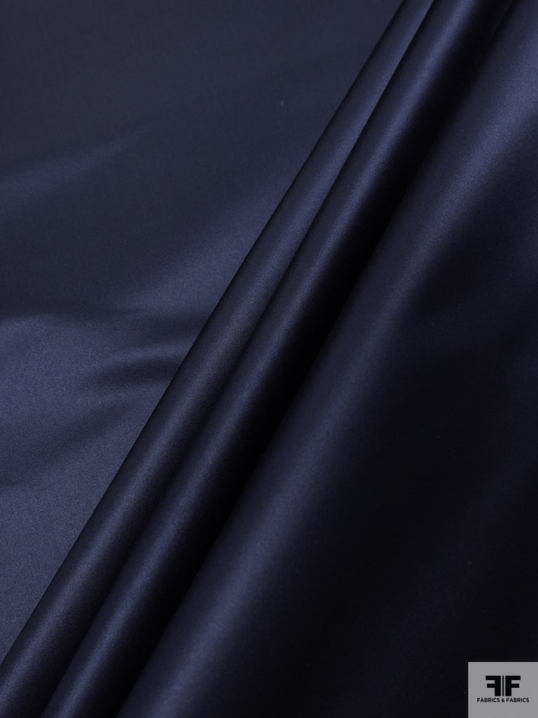 Solid Silk Duchess Satin - Dark Navy | FABRICS & FABRICS – Fabrics ...