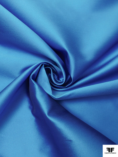 Made in Spain Silk-Polyester Zibeline - Azure Blue | FABRICS & FABRICS ...