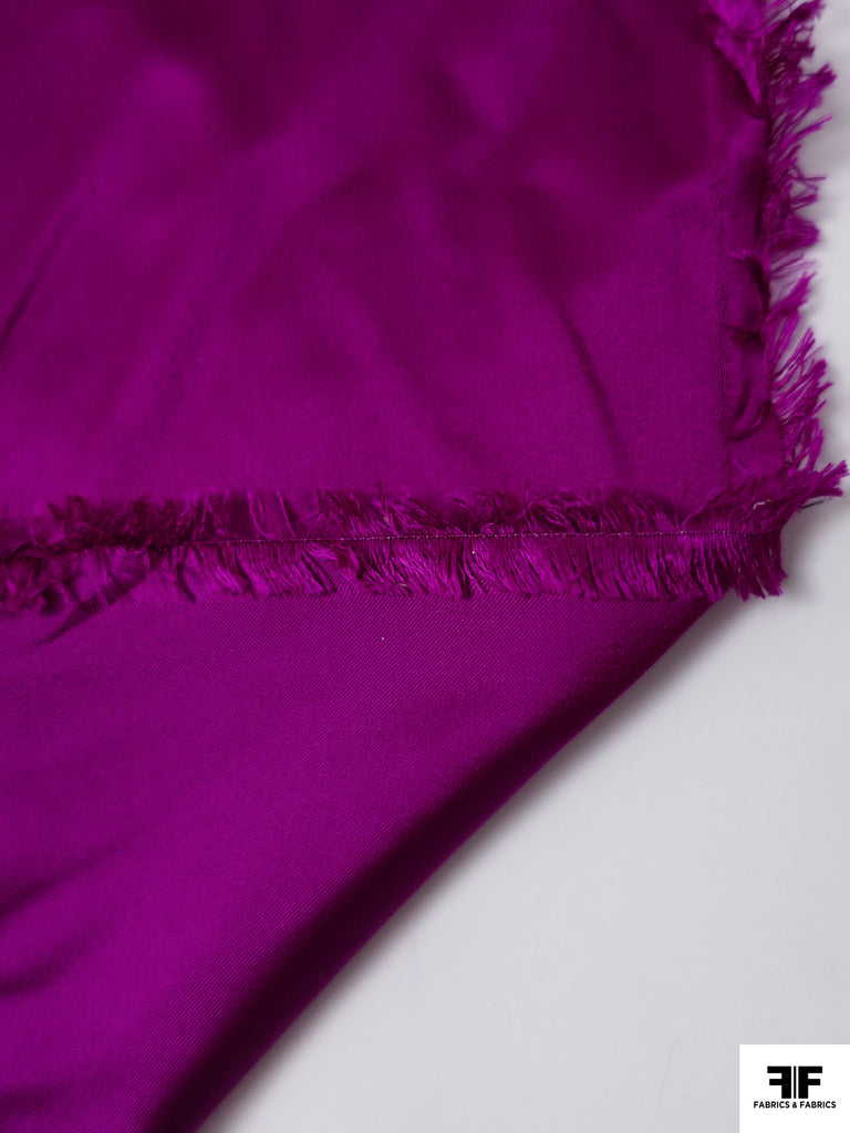 Italian Solid Silk Satin - Dark Magenta | FABRICS & FABRICS – Fabrics ...