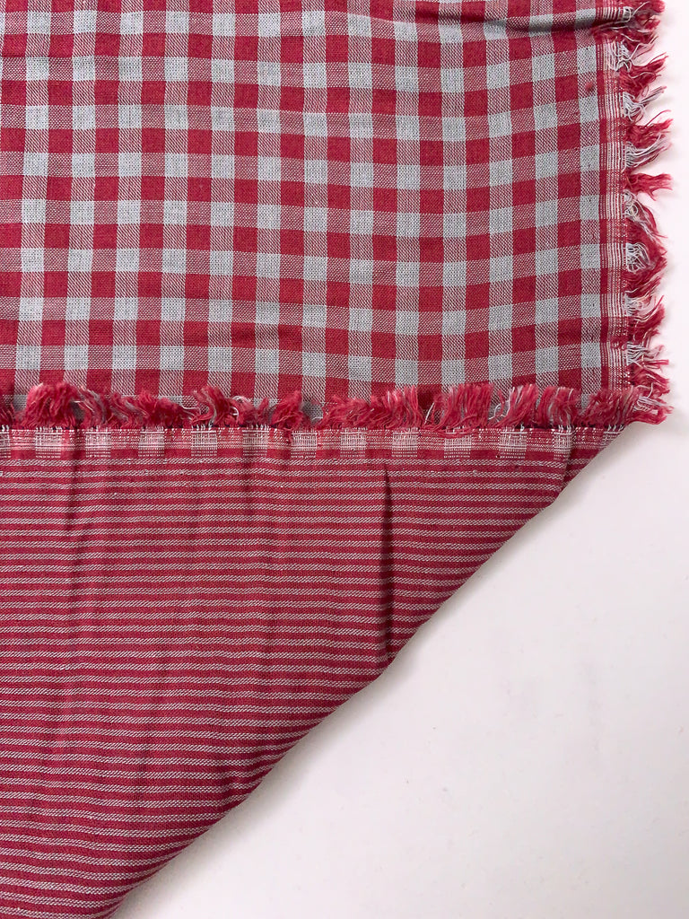 2-Ply Gingham Check and Striped Yarn-Dyed Double Cotton Voile ...