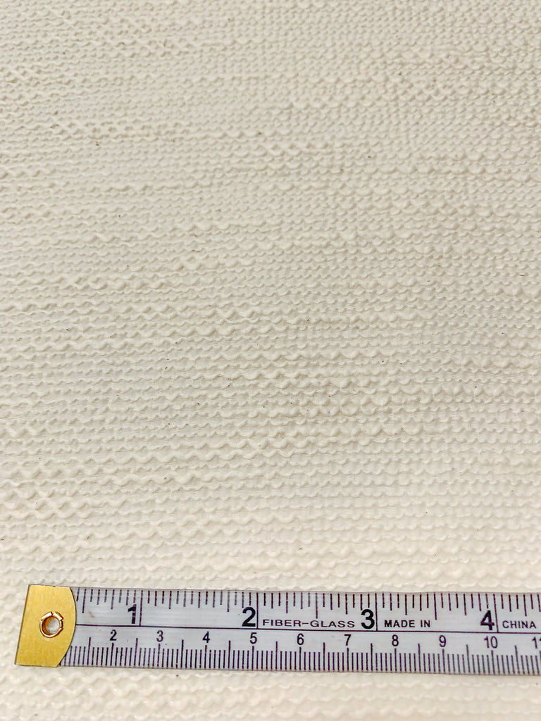 Italian Yarn-Detailed Sheer Novelty - Ivory | FABRICS & FABRICS ...