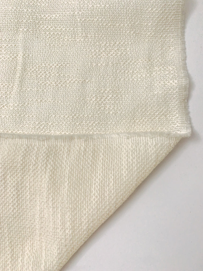 Italian Yarn-Detailed Sheer Novelty - Ivory | FABRICS & FABRICS ...