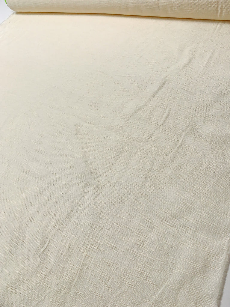 Italian Yarn-Detailed Sheer Novelty - Ivory | FABRICS & FABRICS ...