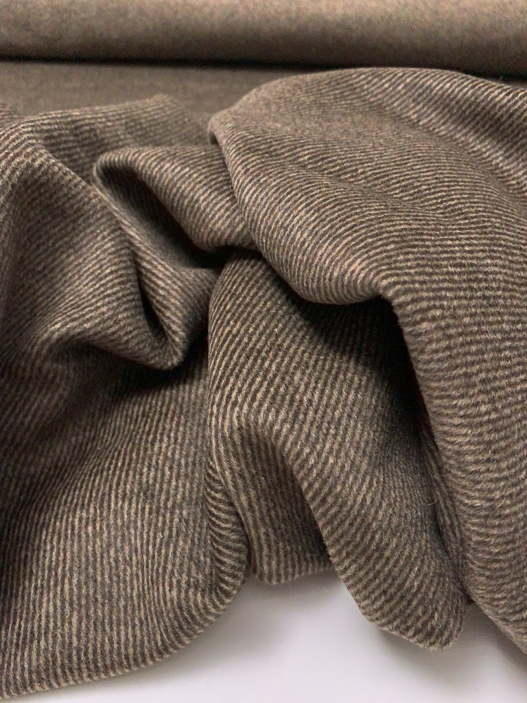 Brushed Twill Coating - Brown/Tan | FABRICS & FABRICS – Fabrics & Fabrics