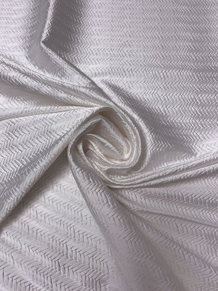 Italian Zig Zag Embosed Satin Face Woven Twill with Vertical Stretch ...