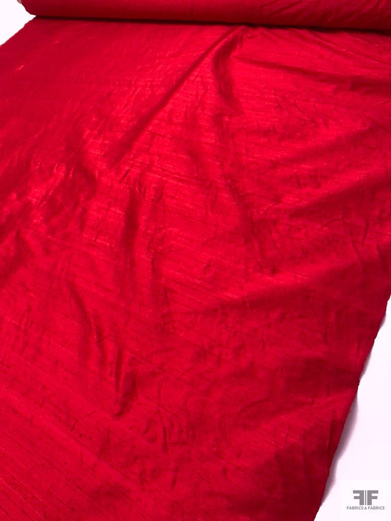 Solid Silk Dupioni - Red | FABRICS & FABRICS – Fabrics & Fabrics