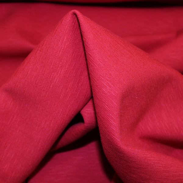 Red Wool Knit Blend - Fabrics & Fabrics