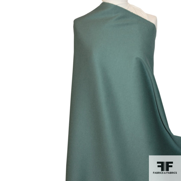 Teal Double-Faced Wool Coating - Fabrics & Fabrics