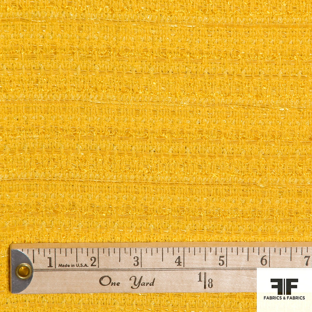 Yellow Cotton Blend Suiting - Fabrics & Fabrics