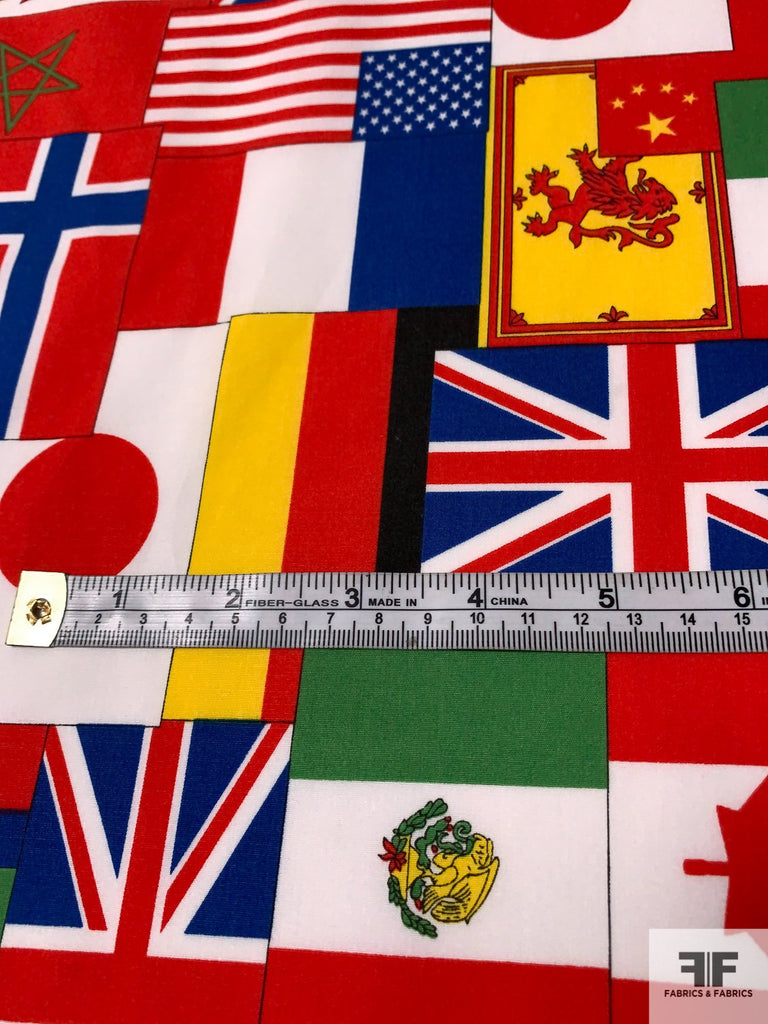 Flags of the World Printed Cotton Lawn - Multicolor | FABRICS & FABRICS ...
