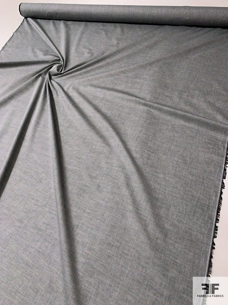 Basic Fine Cotton Shirting - Dark Grey | FABRICS & FABRICS – Fabrics ...