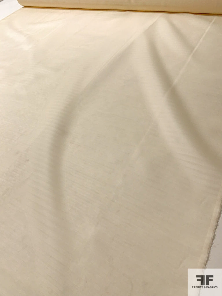 Italian Shadow Striped Heavy Silk Organza - Buff Ivory | FABRICS ...