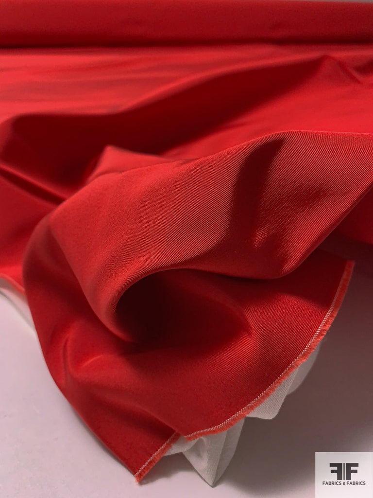 Solid Silk Faille with Fused Back - Valentino Red | FABRICS & FABRICS ...