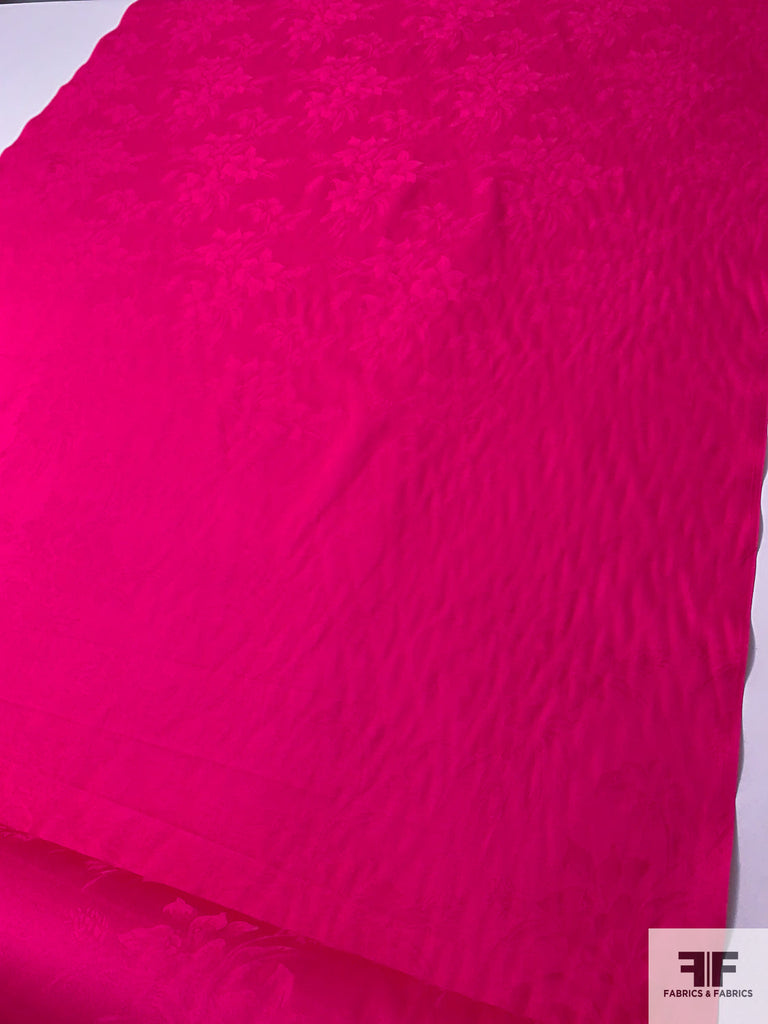 Made in Japan Floral Cotton Jacquard - Magenta | FABRICS & FABRICS ...