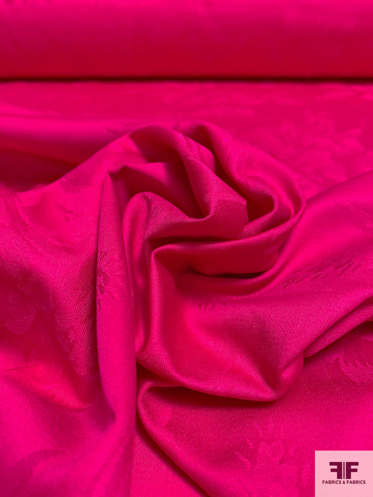 Made in Japan Floral Cotton Jacquard - Magenta | FABRICS & FABRICS ...