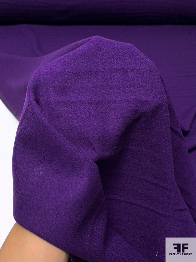 Solid Wool Crepe - Dark Purple | FABRICS & FABRICS – Fabrics & Fabrics