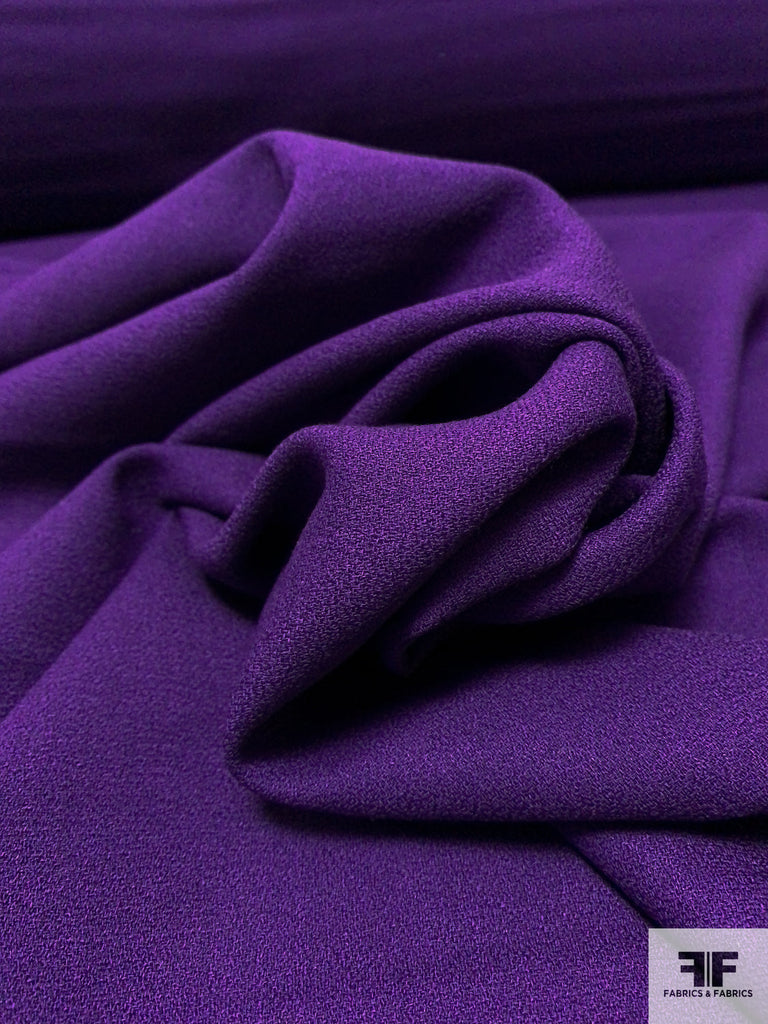 Solid Wool Crepe - Dark Purple | FABRICS & FABRICS – Fabrics & Fabrics