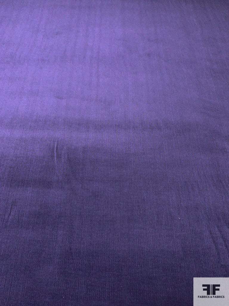 Solid Pinwale Stretch Cotton Corduroy - Dark Indigo | FABRICS & FABRICS ...