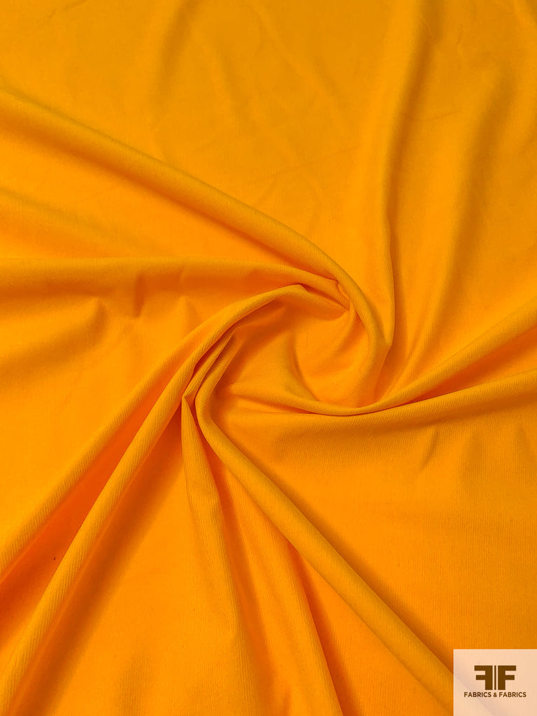 Solid Pinwale Cotton Corduroy - Yellow Orange | FABRICS & FABRICS ...