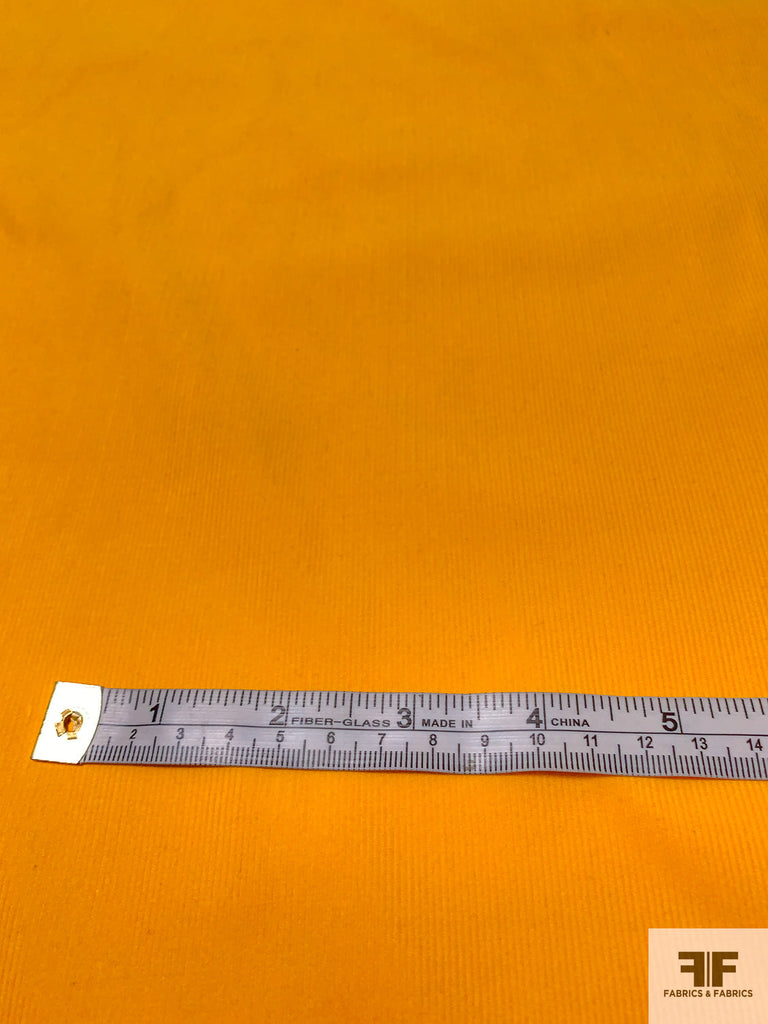 Solid Pinwale Cotton Corduroy - Yellow Orange | FABRICS & FABRICS ...