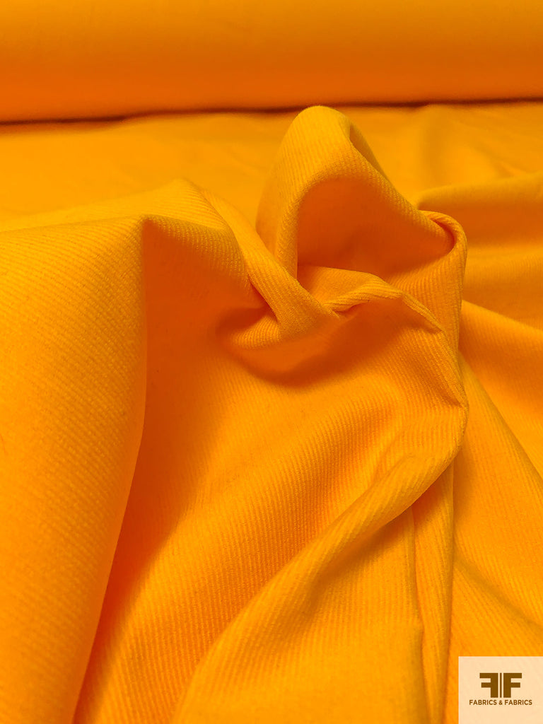 Solid Pinwale Cotton Corduroy - Yellow Orange | FABRICS & FABRICS ...