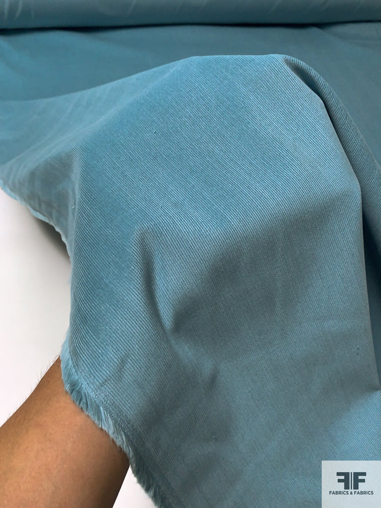 Solid Pinwale Cotton Corduroy - Ocean Blue | FABRICS & FABRICS ...