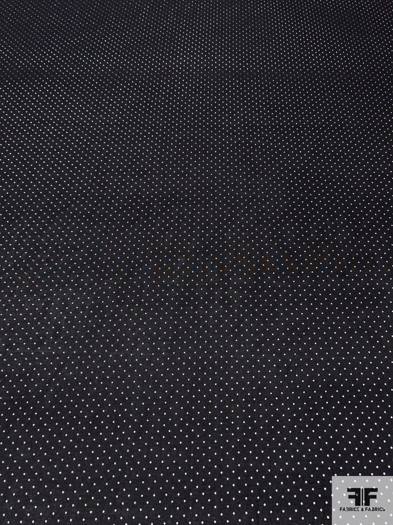 Perforated Stretch Silk Georgette - Black | FABRICS & FABRICS – Fabrics ...