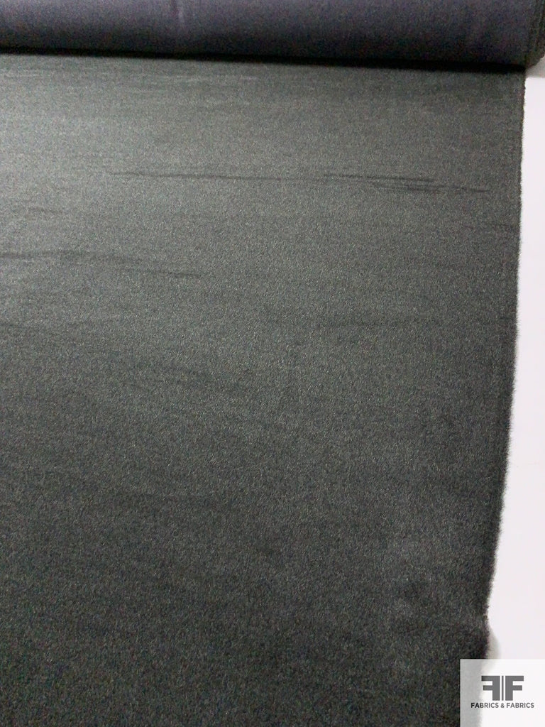 Italian Solid Brushed Wool Coating - Animal Grey | FABRICS & FABRICS ...