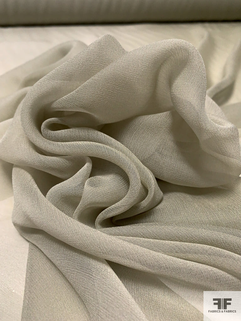 Ombré Printed Silk Chiffon - Sage Green | FABRICS & FABRICS – Fabrics ...