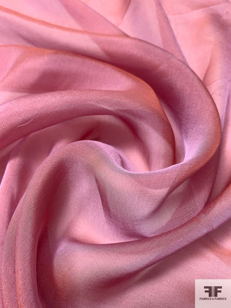 Iridescent Silk Chiffon - Rose | FABRICS & FABRICS – Fabrics & Fabrics
