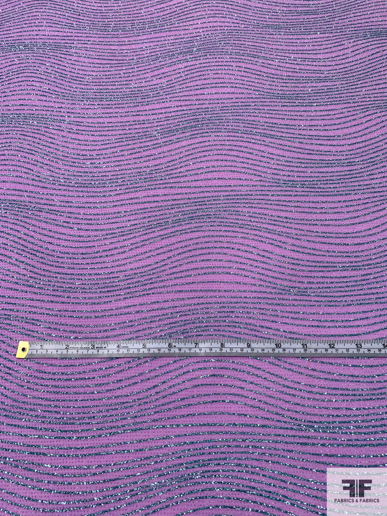 Slinky Knit with Cracked Ice Glitter in Wavy Striations - Lavender ...