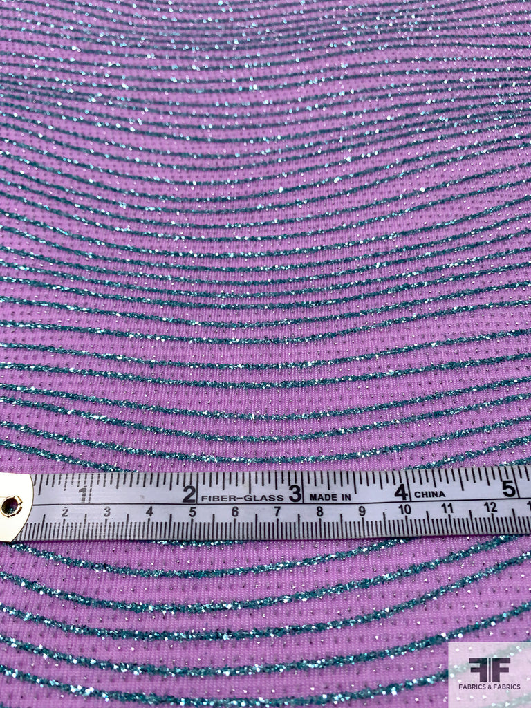 Slinky Knit with Cracked Ice Glitter in Wavy Striations - Lavender ...