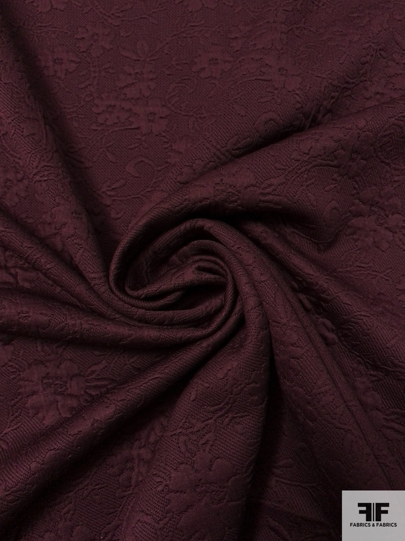 Maroon & Burgundy Designer Fashion Fabric | FABRICS & FABRICS NYCs ...