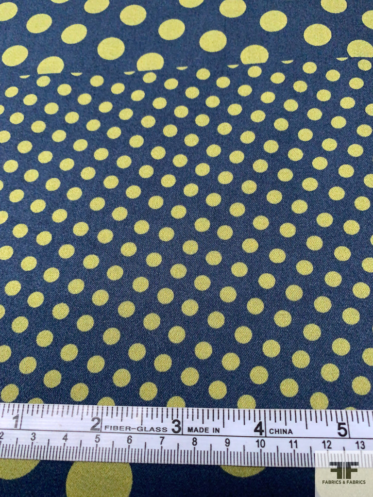 Polka Dot Theme Border Pattern Printed Stretch Cotton Sateen-Twill ...