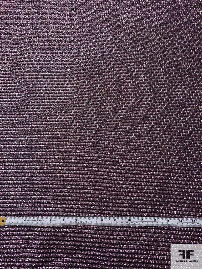 Rectangles Textured Metallic Brocade - Metallic Pink/Silver/Metallic ...