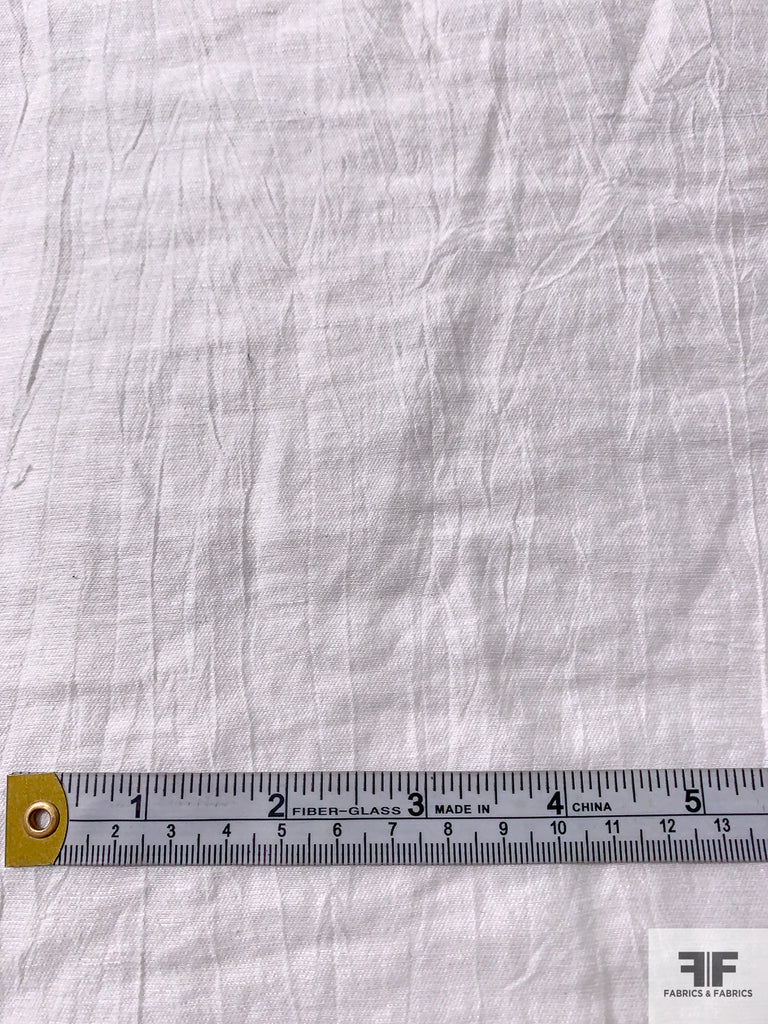 Crinkled Linen Look Poly-Cotton - White | FABRICS & FABRICS – Fabrics ...