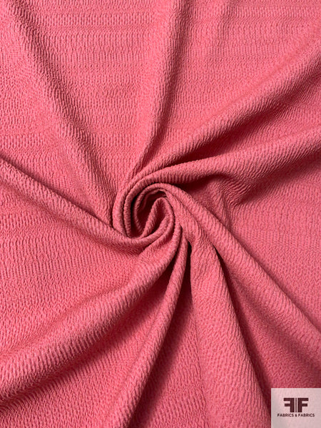 Linear Textured Brocade - Brick Pink | FABRICS & FABRICS – Fabrics ...