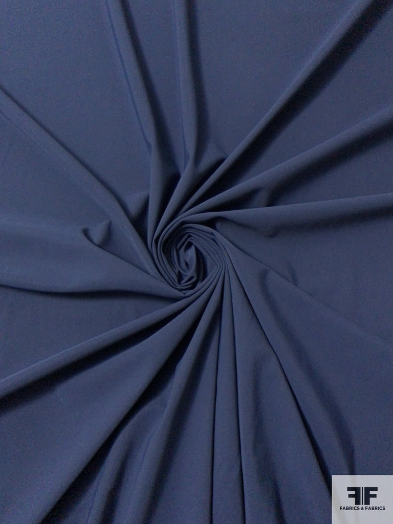 Solid Stretch Polyester Knit - Navy | FABRICS & FABRICS – Fabrics & Fabrics