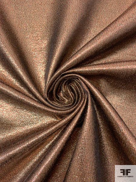 Solid Glam Lamé - Copper/Light Gold | FABRICS & FABRICS – Fabrics & Fabrics