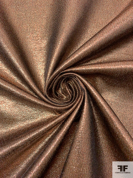 Solid Glam Lamé - Copper/Light Gold | FABRICS & FABRICS – Fabrics & Fabrics