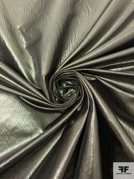 Italian Faille-Look Lamé - Metallic Army Green | FABRICS & FABRICS ...