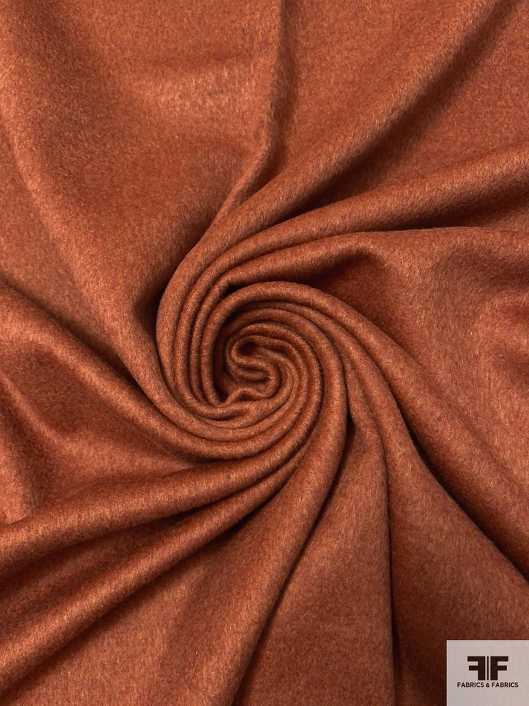 Brushed Fine Wool Coating - Burnt Orange | FABRICS & FABRICS – Fabrics ...