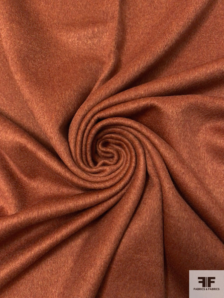 Brushed Fine Wool Coating - Burnt Orange | FABRICS & FABRICS – Fabrics ...