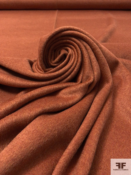 Brushed Fine Wool Coating - Burnt Orange | FABRICS & FABRICS – Fabrics ...