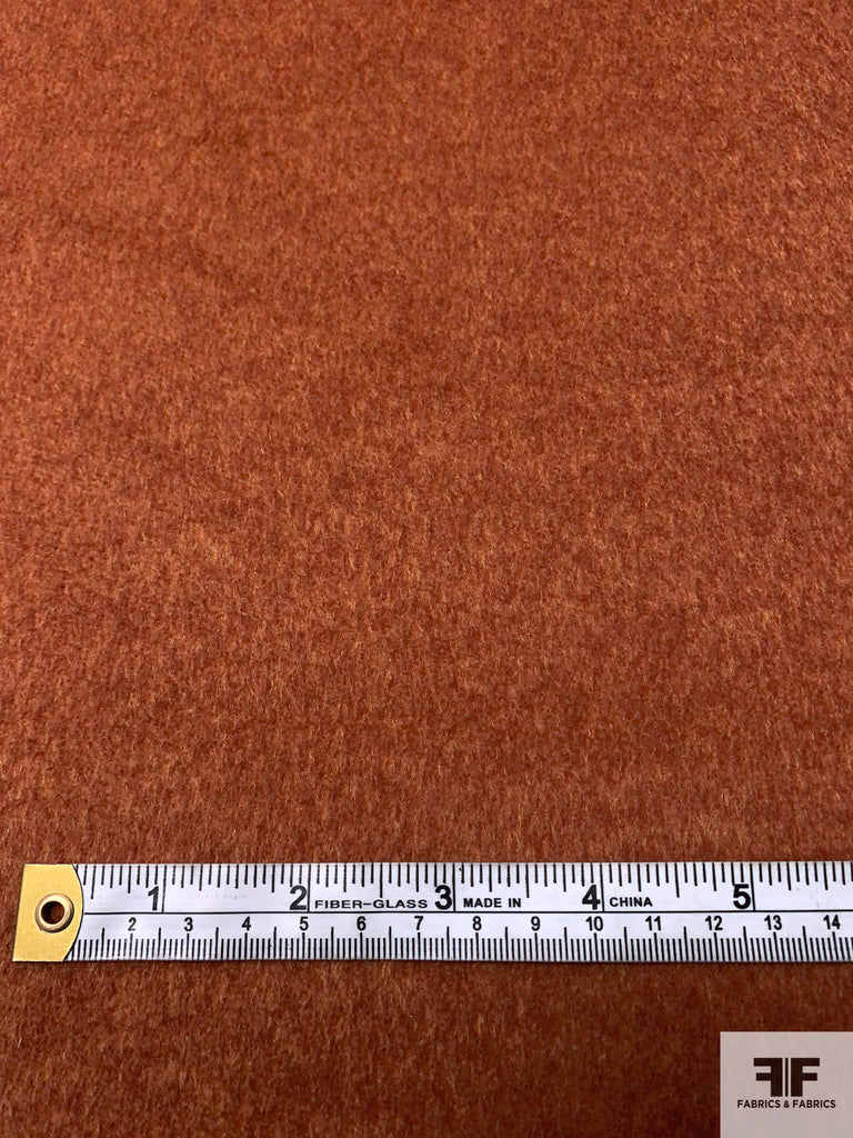 Brushed Fine Wool Coating - Burnt Orange | FABRICS & FABRICS – Fabrics ...