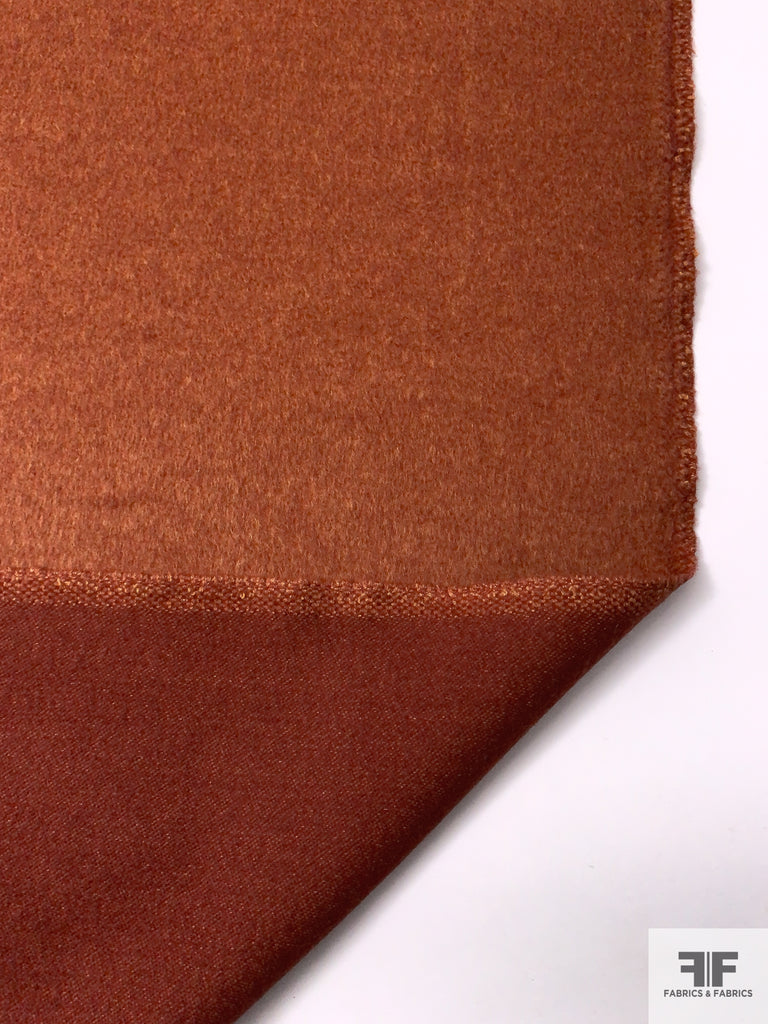 Brushed Fine Wool Coating - Burnt Orange | FABRICS & FABRICS – Fabrics ...